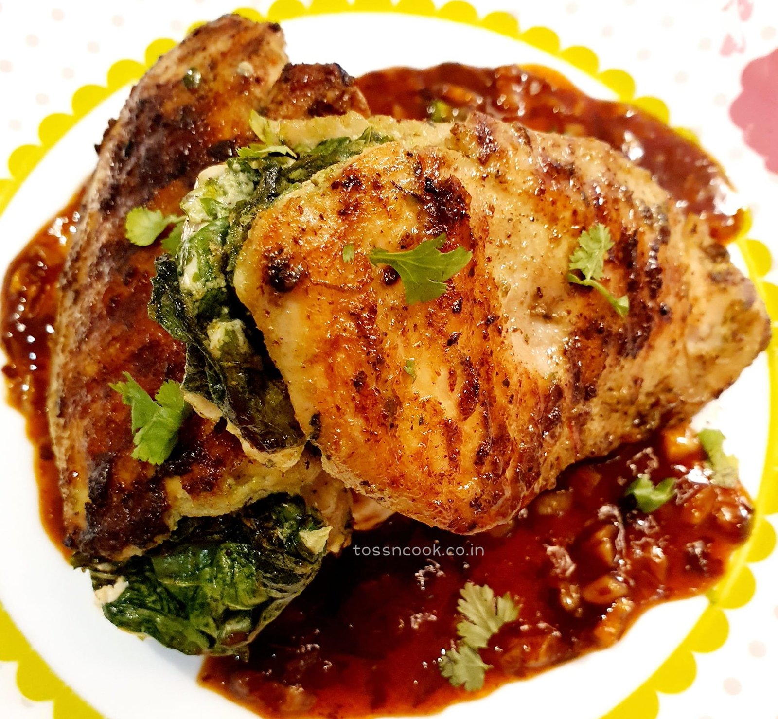 Stuffed Grilled Chicken Pockets - Toss N Cook™
