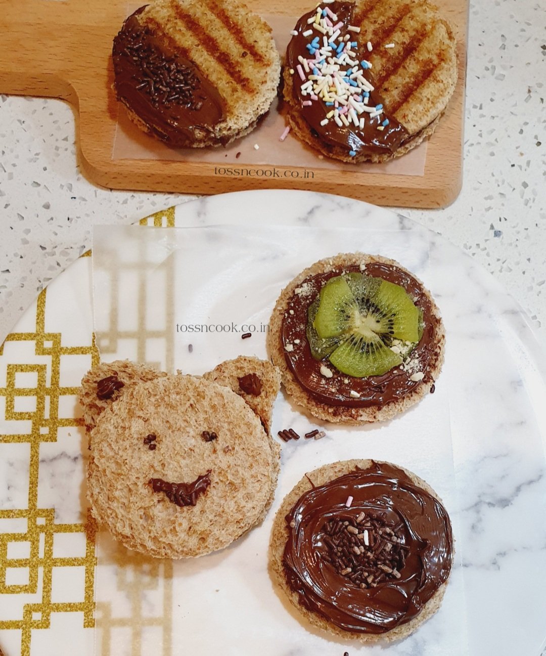 Grilled Choco Cheese Sandwich - Toss N Cook™